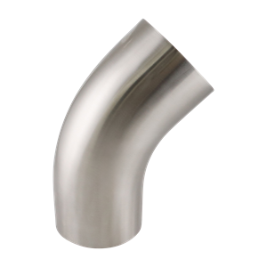 4" 316L ASME BPE Butt Weld 45 Degree Elbow