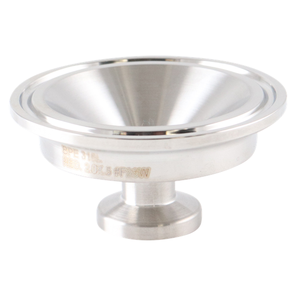 2" X 0.75" 316L Tri-Clamp Conical Instrument Gauge Reducer