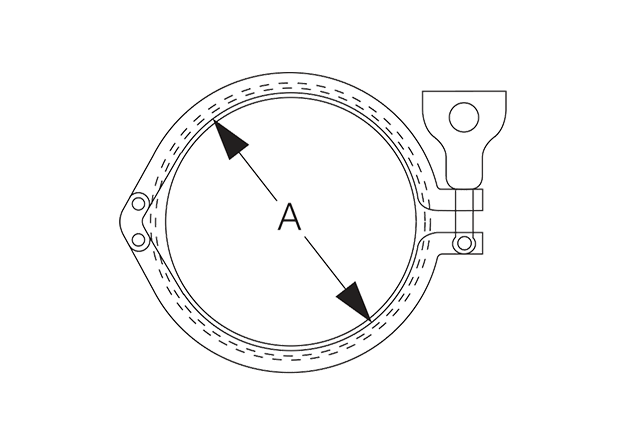 3" 304 Tri-Clamp Teflon-Lined Swivel Clamp